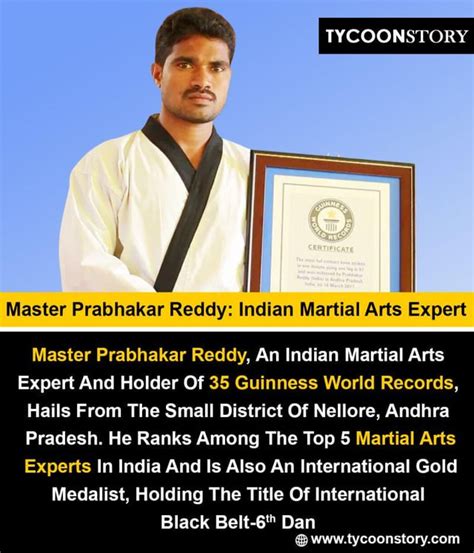 Indias Most Renowned Martial Arts Expert Is Master Prabhakar Reddy