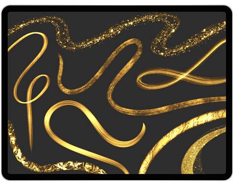 Artstation 30 Procreate Glitter And Metallic Brushes Shimmer Glitter Procreate Seamless