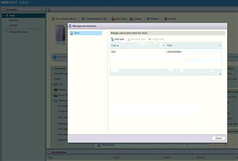 Add An Esxi User And Assign A Role Vsphere Web Client Virtualization Spiceworks Community