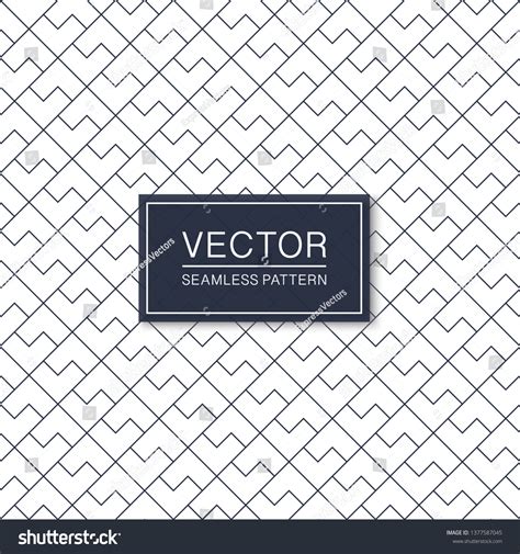 Beautiful Geometric Seamless Background Grid Repeatable Stock Vector Royalty Free 1377587045