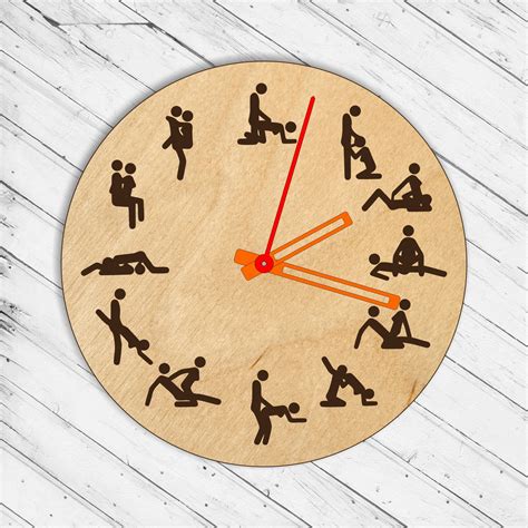 Kamasutra Wall Clock Laser Cut Dxf Glowforge Svg Xtool D1 Cnc Cutting