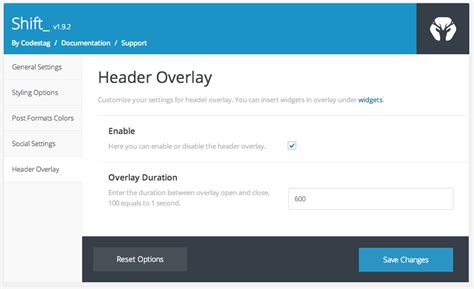 The Header Overlay Codestag