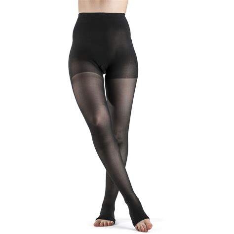 Sigvaris Sheer Womens Pantyhose 30 40 Mmhg Open Toe Compression