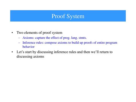 Ppt Proving Program Correctness Powerpoint Presentation Free