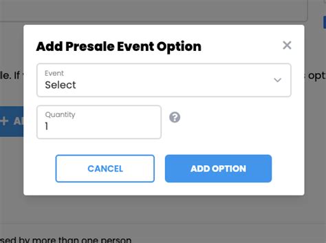 Create A Presale Access Code In Booktix Admin Guide