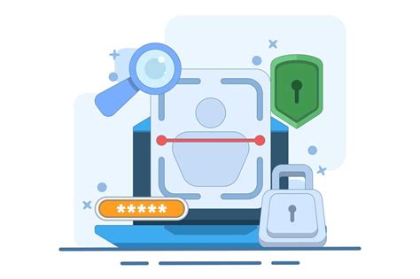 Premium Vector Facial Recognition Technology Concept Or