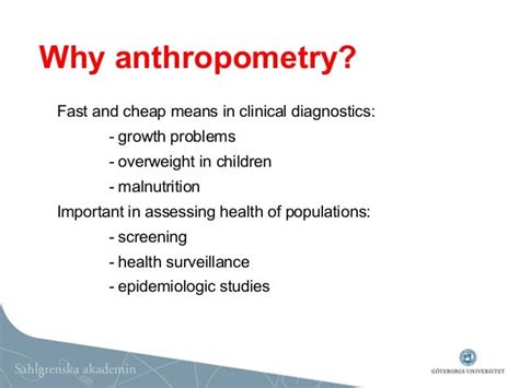 Anthropometric Assessment Of Body Composition