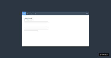Tabs Codesandbox