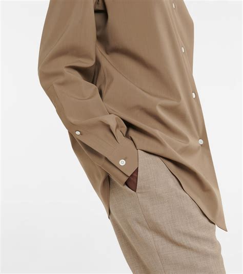 The Row Blaga Virgin Wool Shirt The Row