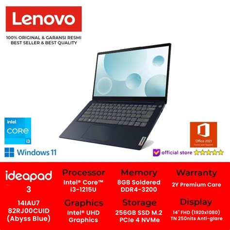 Jual LENOVO IdeaPad IAU RJ CUID Core I U GB GB W OHS Shopee Indonesia