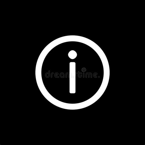 Info Icon For Simple Flat Style Ui Design Stock Vector Illustration