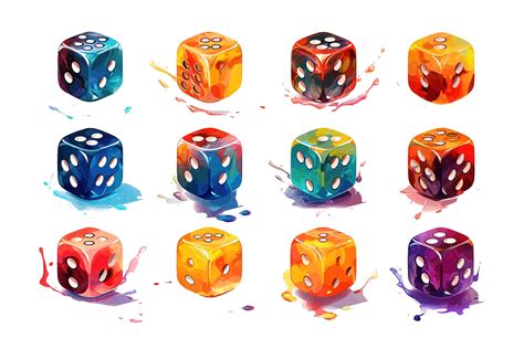 Premium Vector Dice Vector Set Collection Graphic Design Flat Vector