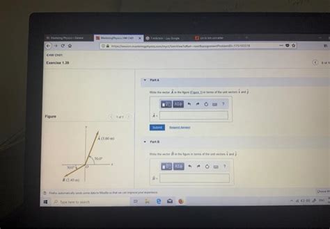Solved Figure Part Use Unit Vectors To Express The Vector Chegg