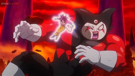 goku adulto ssj4 vs gomah dragon ball daima