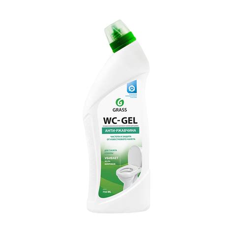 Средство для чистки сантехники "WC-Gel", GRASS, 750 мл - купить в ...