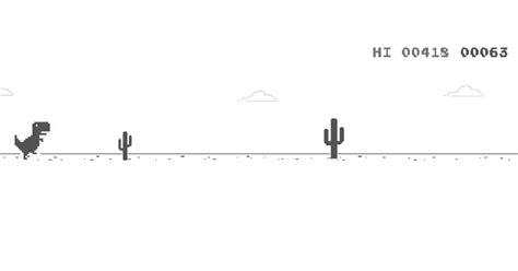 T Rex Dinozor Chrome Tarayıcının çevrimdışı Oyununu Oyna