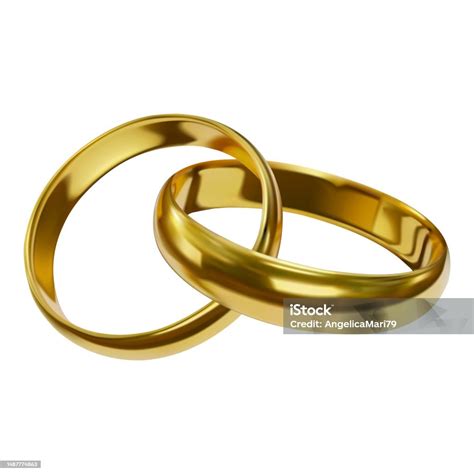 고립 된 금 결혼 반지 사실적으로 연결된 금반지 0명에 대한 스톡 벡터 아트 및 기타 이미지 0명 3차원 형태 개체 그룹 Istock