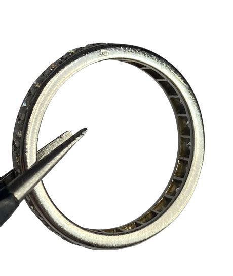 Bague Alliance Mauboussin Paris Vintage Platine Diamants T 53 Euro