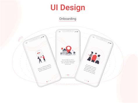 OnBoarding UI Design Roomies Mobile App Design By BILAL KHALIL UX UI DESIGNER DEVELOPER On