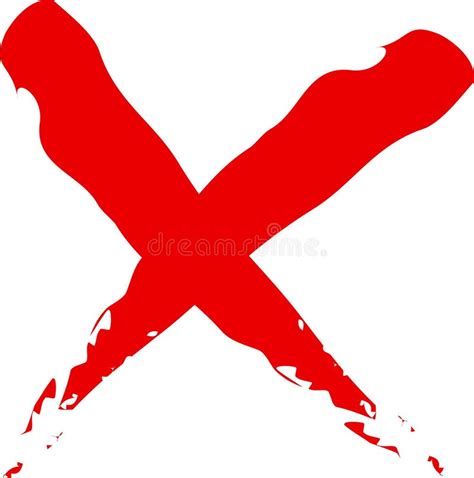 Red Cross Sign Icon Wrong Mark Icon Red Cross X Symbol Grunge X Icon Stock Illustration