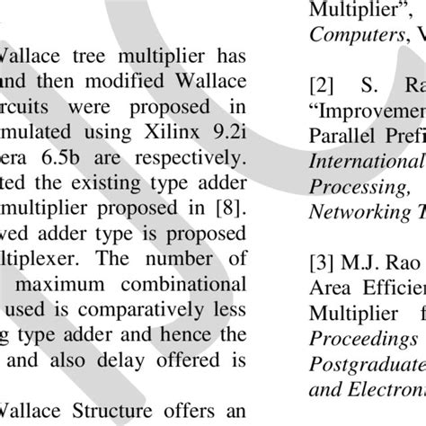 Pdf High Performance Wallace Tree Multiplier