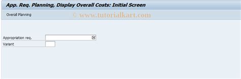 Imaq Sap Tcode Display Plan For Appropriation Req