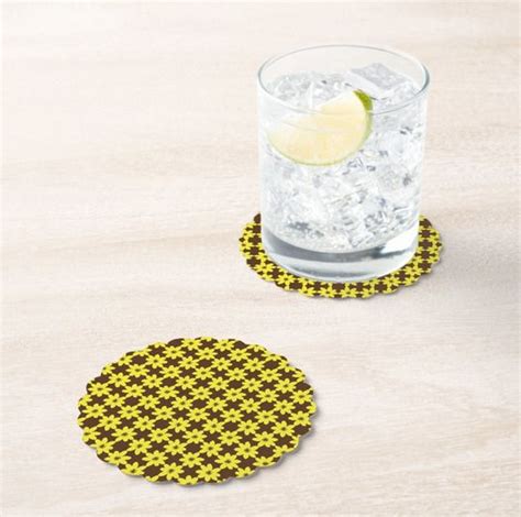 Adey Abeba Pattern Paper Coasters Paper Coaster Christmas Coasters Custom Holiday Card