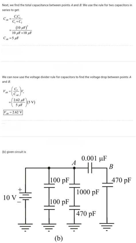[solved] what is the voltage between nodes a and b in each circuit in