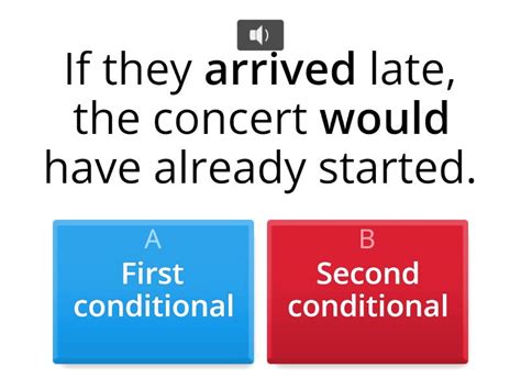 First Or Second Conditional Questionário