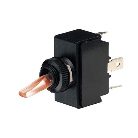 Illuminated Off On Toggle Switch Natural Red The Battery Cell