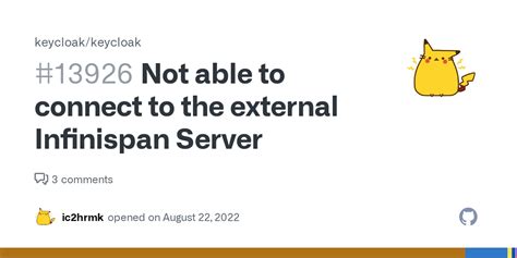 not able to connect to the external infinispan server · issue 13926