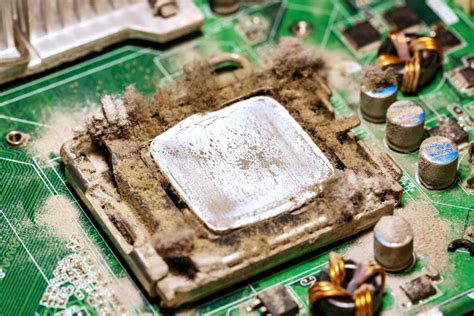 Old Socket With CPU With Dust And Dirt Stock Photo Image Of Greasequot Dusty