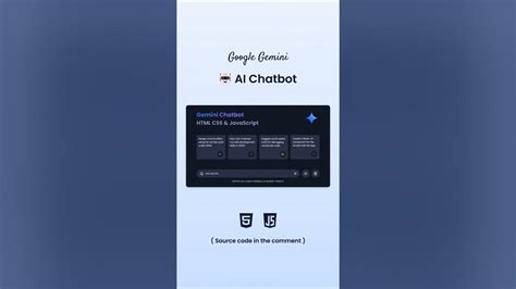 Gemini Ai Chatbot In Html Css And Javascript Youtube