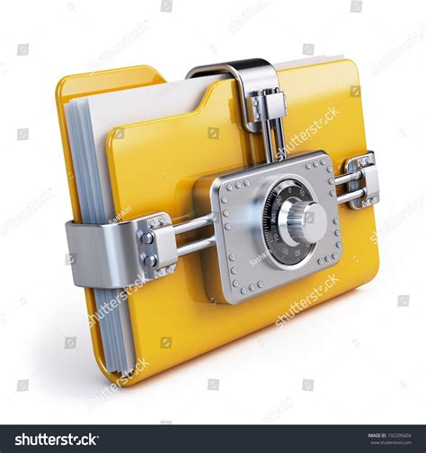 Data Security Concept Locked Folder With Combination Lock Stock Photo Shutterstock