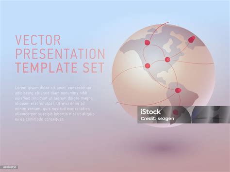 벡터 3d 비즈니스 테마 프레 젠 테이 션 서식 파일 설정 0명에 대한 스톡 벡터 아트 및 기타 이미지 0명 3차원 형태 개념 Istock