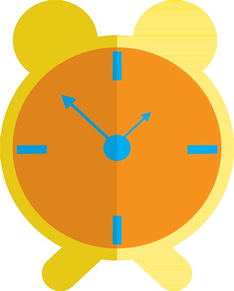 Alarm Clock Symbol With Half Shadow For Education Concept Vector Art At Vecteezy