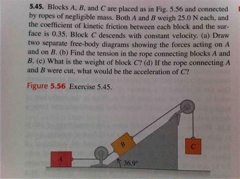 solved blocks a b and c are placed as in fig 5 56 and