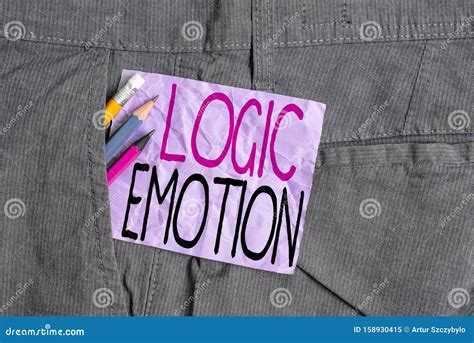 Conceptual Hand Writing Showing Logic Emotion Business Photo Text