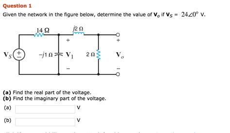 solved question 1 given the network in the figure below