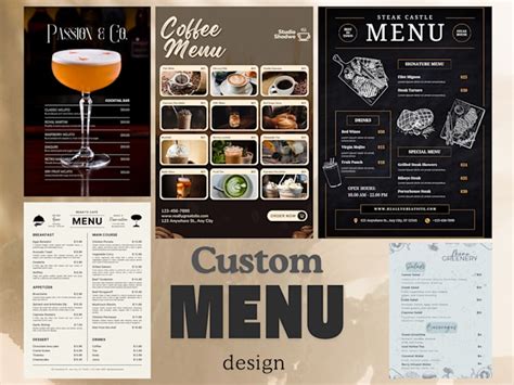 Create Custom Professional Menu Design For Your Venue By Lillykumpelova Fiverr