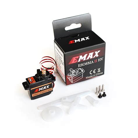 Emax Es08ma Ii 12g High Voltage Metal Gear Analog Servo For Rc Helic Rcdrone