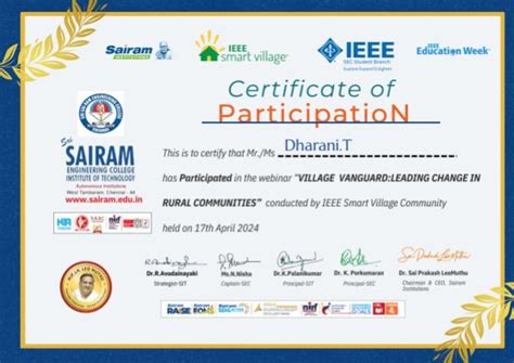 Dharani T On Linkedin Ieee Webinar Smartvillage Communitydevelopment