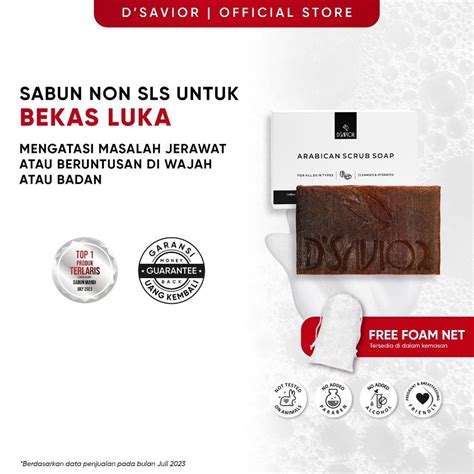 Jual Dsavior Arabican Scrub Soap 80gr Sabun Non Sls D Savior Dsavior