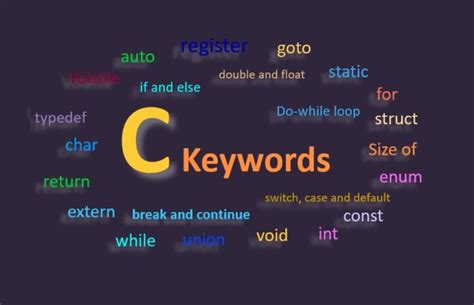 List Of Keywords In C Programming UseMyNotes