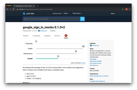 Publishing A Library To Pub Dev