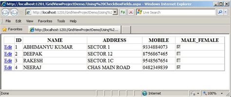 GridView Control In ASP NET Part 4