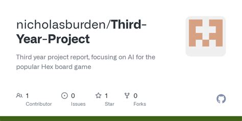 GitHub Nicholasburden Third Year Project Third Year Project Report Focusing On AI For The