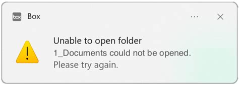 Troubleshooting Unable To Open Folder Notifications Box Support