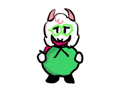 Traced Sprite Of Hatless Ralsei Ralsei