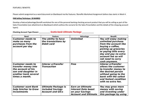Feature Advantage Benefit